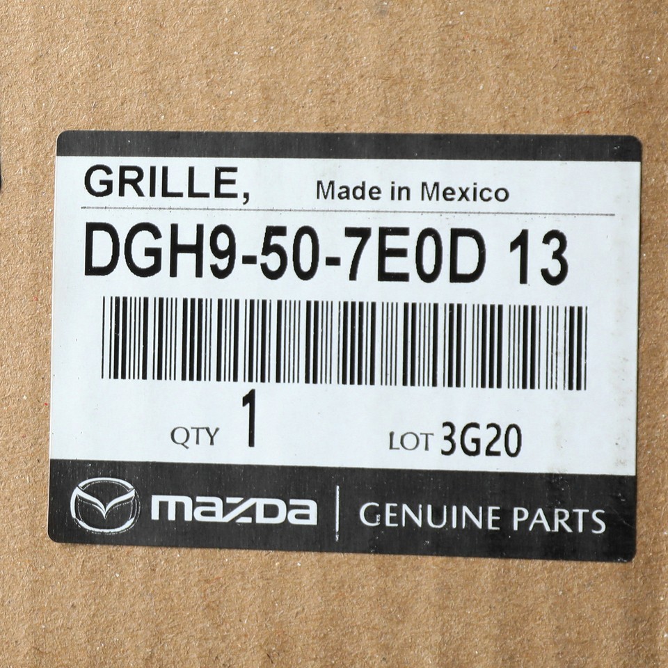 NEW OEM GENUINE Mazda Grille Radiator Front Upper Bumper Cover DGH9-50 ...