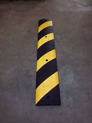POST GUARD Speed Bump, 12x72, Black w/Yellow Tape | eBay