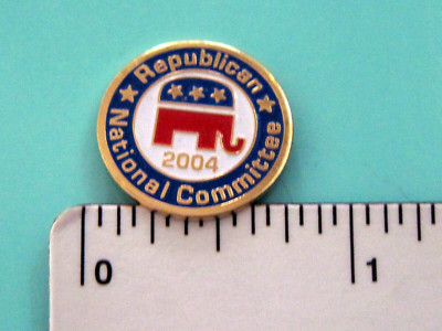REPUBLICAN National Committee 2004 - hat pin , tie tac , lapel pin GIFT ...
