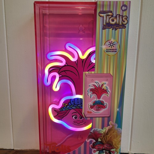 Trolls Band Together Poppy Led Neon Night Light Box | eBay
