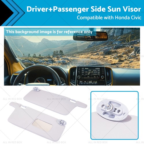 2pcs Interior Sun Visors Suitable for Honda Civic 96-01 iES CX DX EX ...