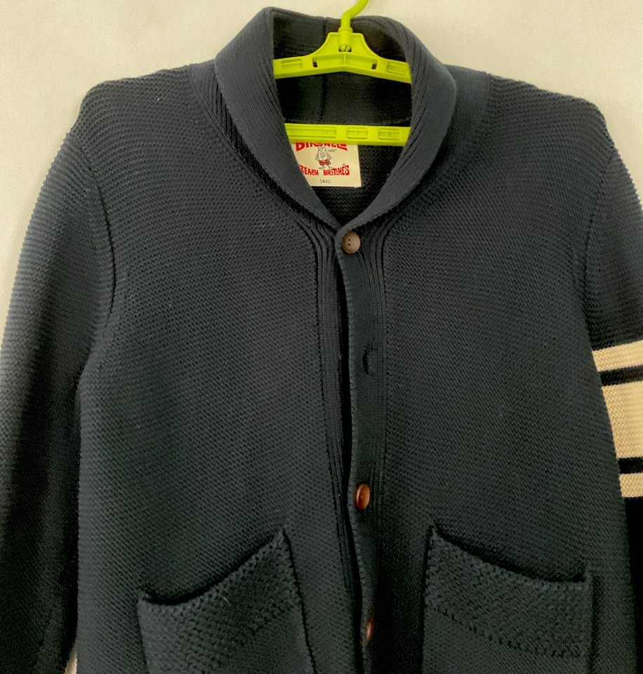 Birdwell Beach Britches Mens Cardigan Sweater Sz S Shawl Collar Silk ...