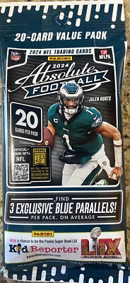 2024 ABSOLUTE NFL FOOTBALL Fat Pack, 20 Cards Per Pack | eBay