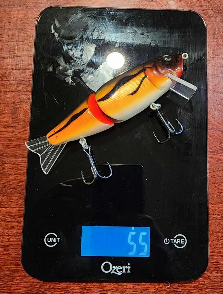 6" Custom Hard Resin Crank Bait - Peacock Bass color - 1 joint | eBay