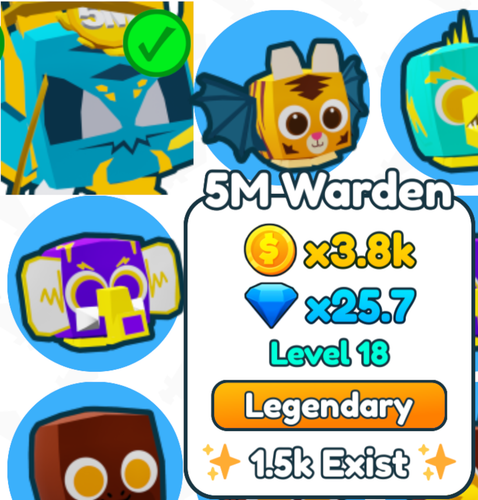 5M Warden | Roblox Chest Simulator by Filtered Games | eBay