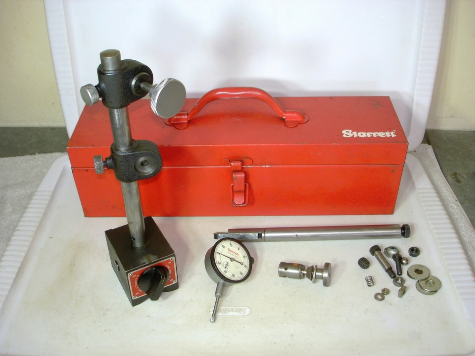 Starrett No. 659 Magnetic Base with No. 25-441 Dial Indicator - ALL ...