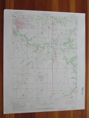 Gas City Indiana 1982 Original Vintage USGS Topo Map | eBay
