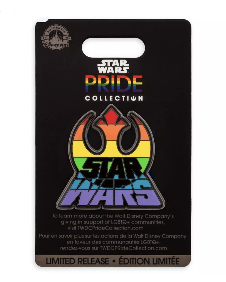 DISNEY Parks PIN TRADING - PRIDE - STAR WARS - REBEL ALLIANCE - RAINBOW ...