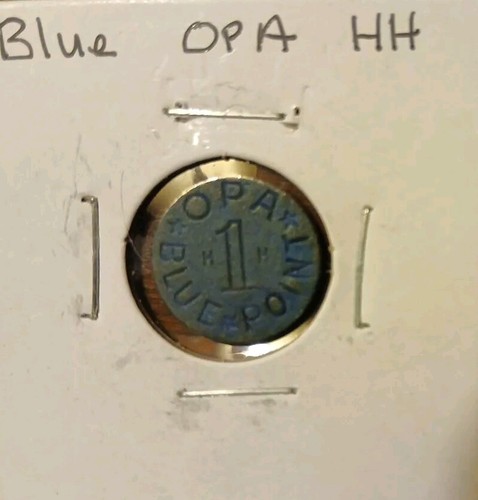 VINTAGE WWII OPA BLUE TOKEN~1 POINT RATION TOKEN | eBay