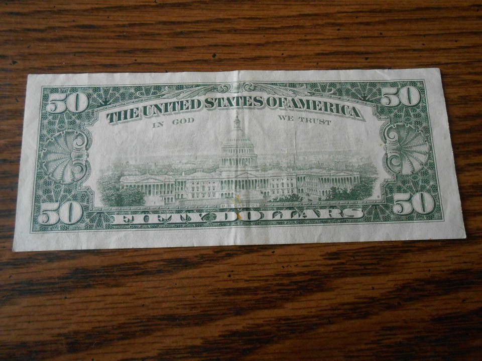 Vintage Fifty dollar bill series 1985 B New York | eBay