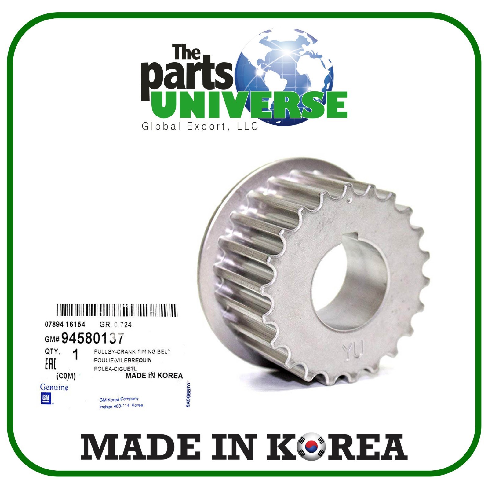 Pulley Crank Timing for Chevy Chevrolet Spark ( 2005-2012 ) Part ...