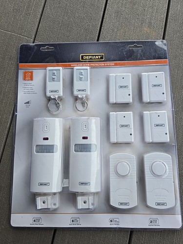 Defiant Wireless Home Security Protection System Complete 4 Door/window ...