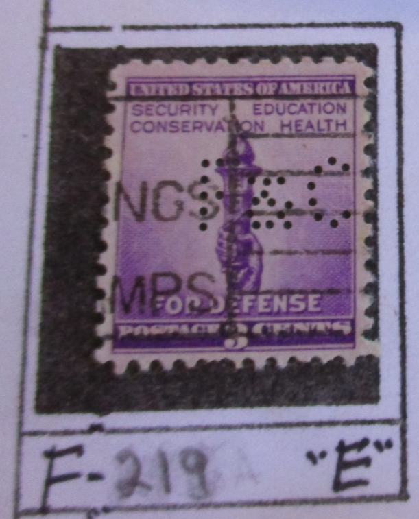 U.S. PERFIN F-219 ( F&C ) "FLOOD & CONKLIN Mfg. Co. NEWARK, NJ" | eBay