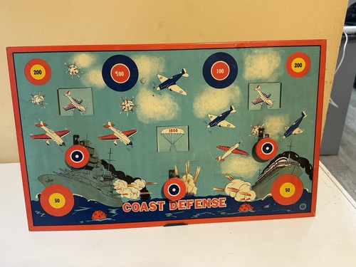 Vtg Wyandotte Tin Litho Coast Defense Target Game 1940s Toy USA – Works ...