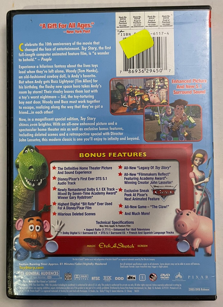 Dvd Toy Story 2005 Toy Story 2 : Walt Disney Company, : 9780721479231