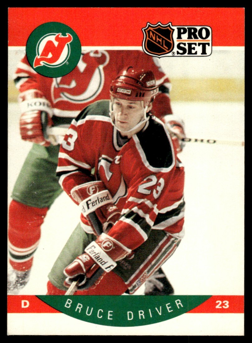 1990-91 Pro Set #166 Bruce Driver New Jersey Devils | eBay
