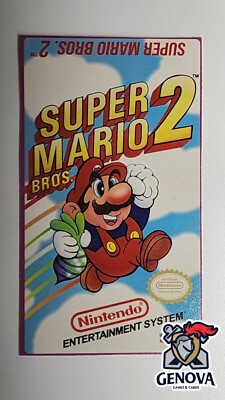 Super Mario Bros 2 NES Replacement Game Label Sticker Precut | eBay
