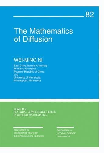 The Mathematics of Diffusion (CBMS-NSF..., Ni, Wei-Ming 1611971969 | eBay