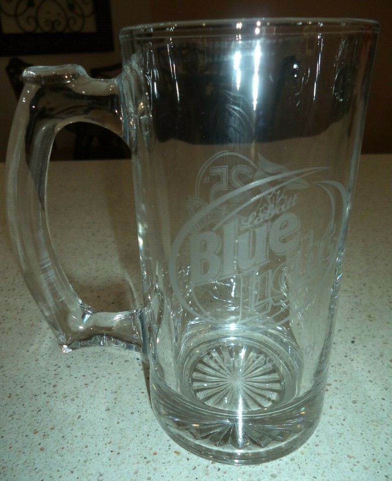 Labatt Blue Light Toronto Blue Jays 25th Anniversary 12 oz Etched Glass ...