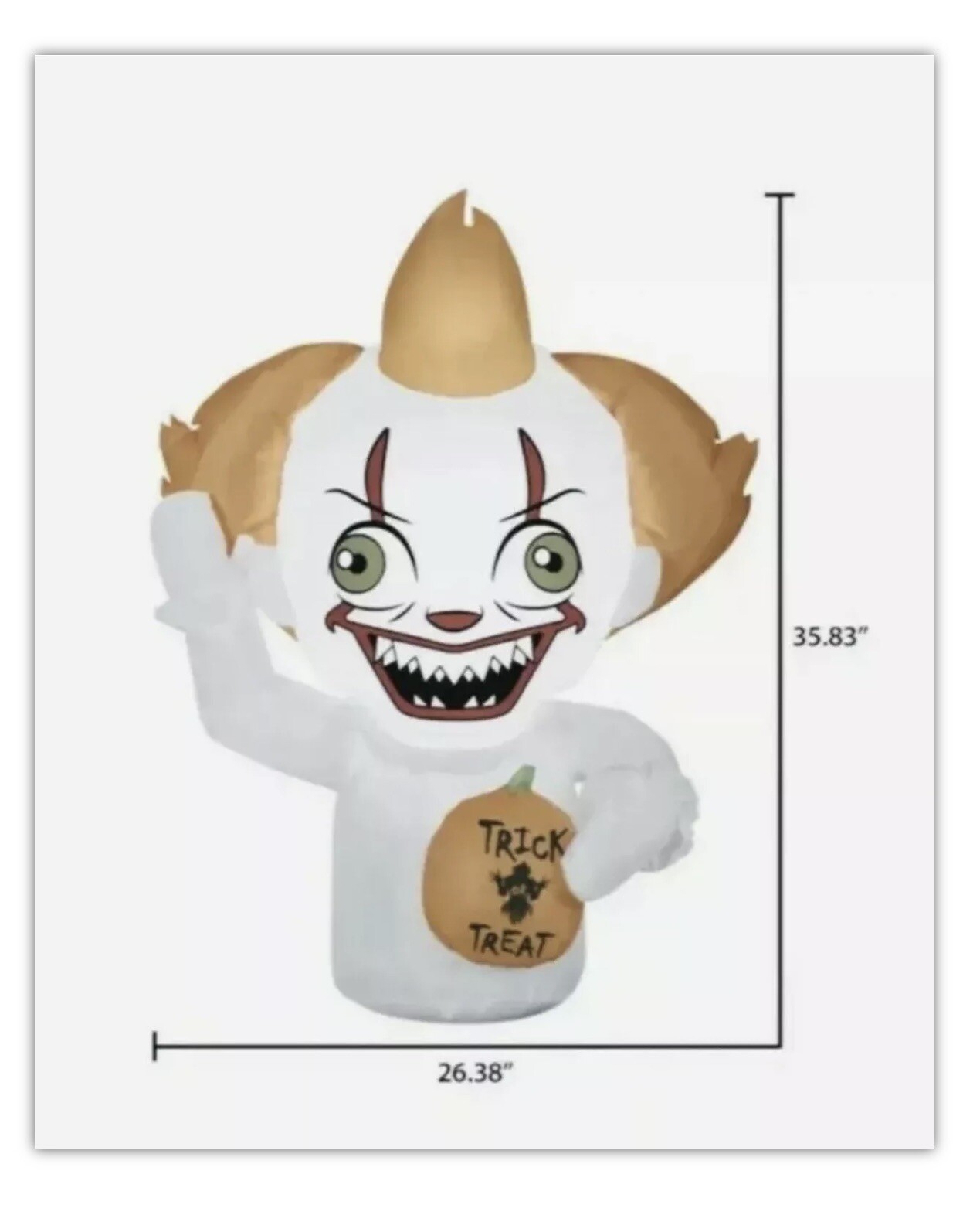 Pennywise Car Buddy Inflatable 3 ft Halloween IT Chapter 2 New In Box ...