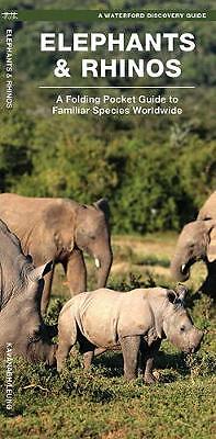 Elephants & Rhinos: A Folding Pocket Guide to the Status of Familiar ...