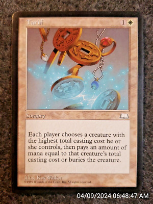 Magic The Gathering MTG Tariff - Weatherlight - EX NM NEVER PLAYED ...