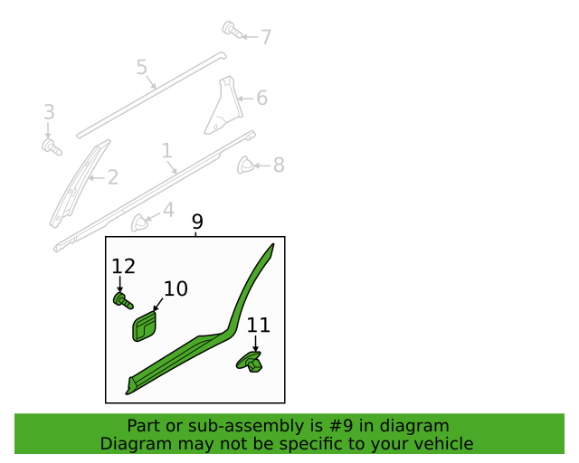 ⭐GENUINE⭐ Kia Sorento 2021-2023 for Rear Door Molding Garnish DRIVER ...