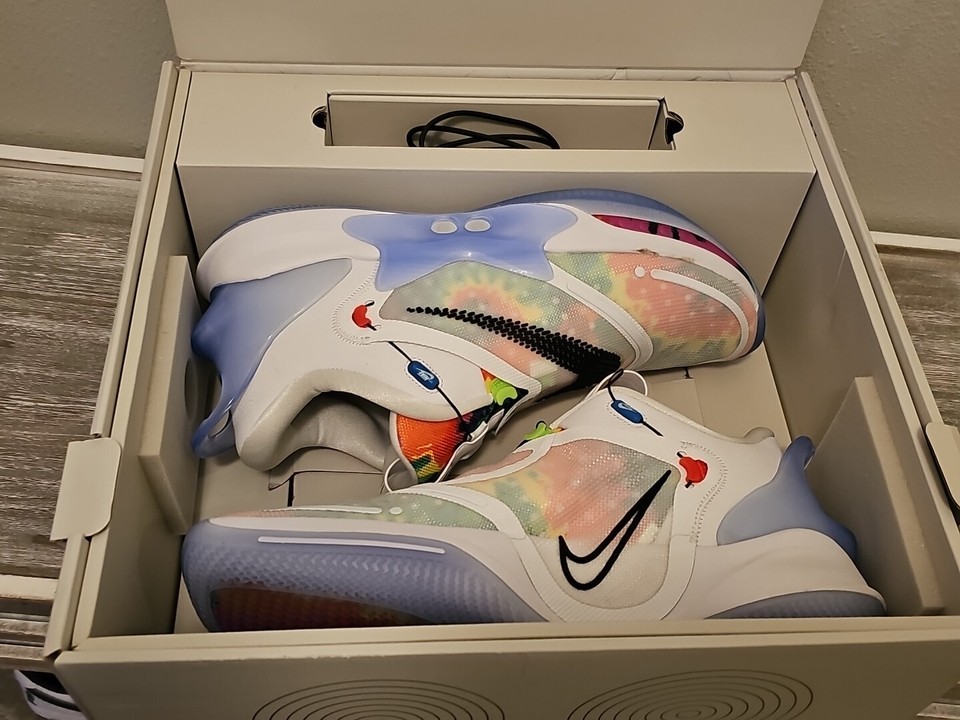 Size 15 - Nike Adapt BB 2.0 Tie Dye US Charger White NIB Authentic ...