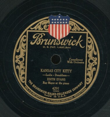 78tk-female vocal-BRUNSWICK 4291-Edith Evans | eBay