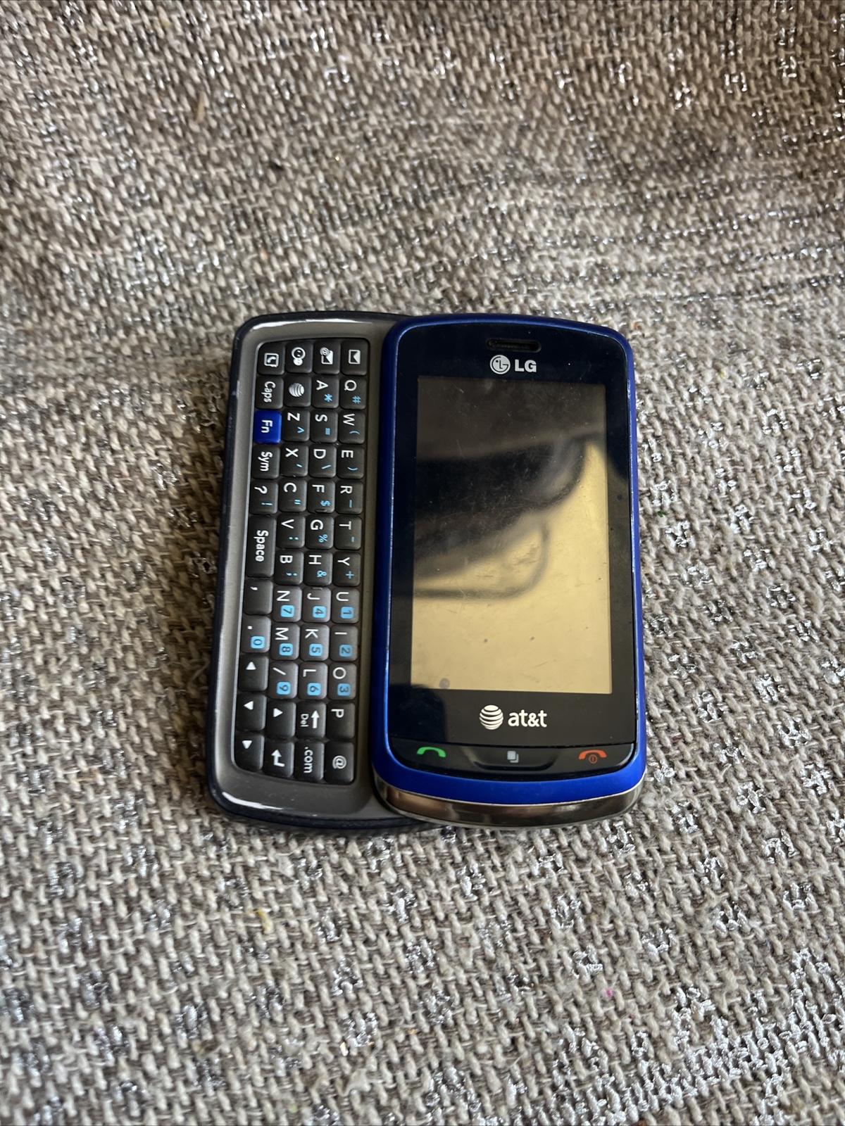 LG Xenon GR500 - Blue and Gray ( AT&T ) Rare Cellular Slider Phone ...
