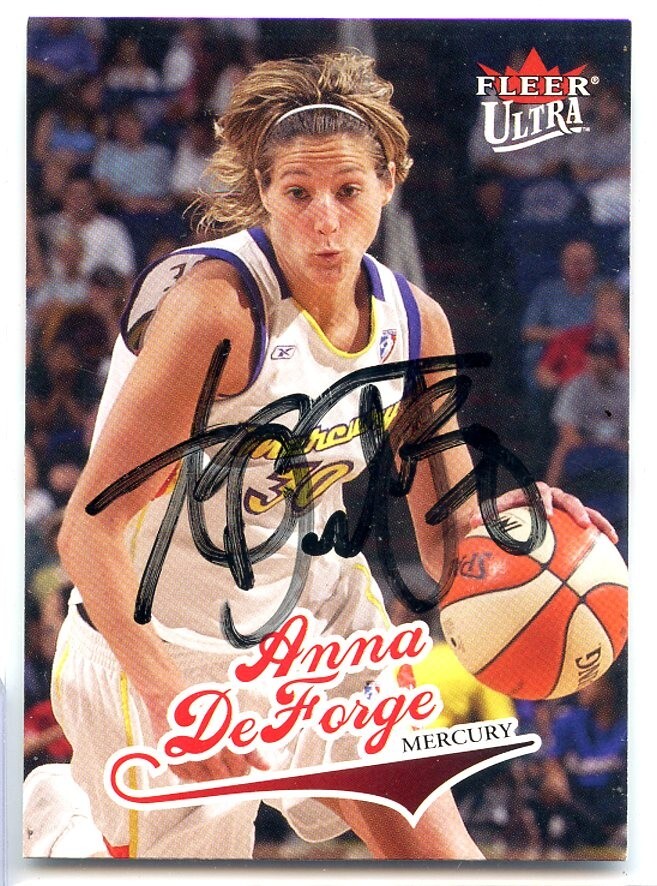 Anna DeForge signed autographed AUTO 2004 Ultra WNBA card #72 | eBay