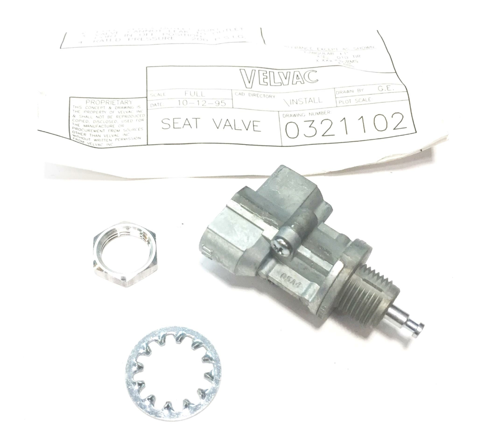 Velvac 3-Way Air Seat Valve 032110 NOS | eBay