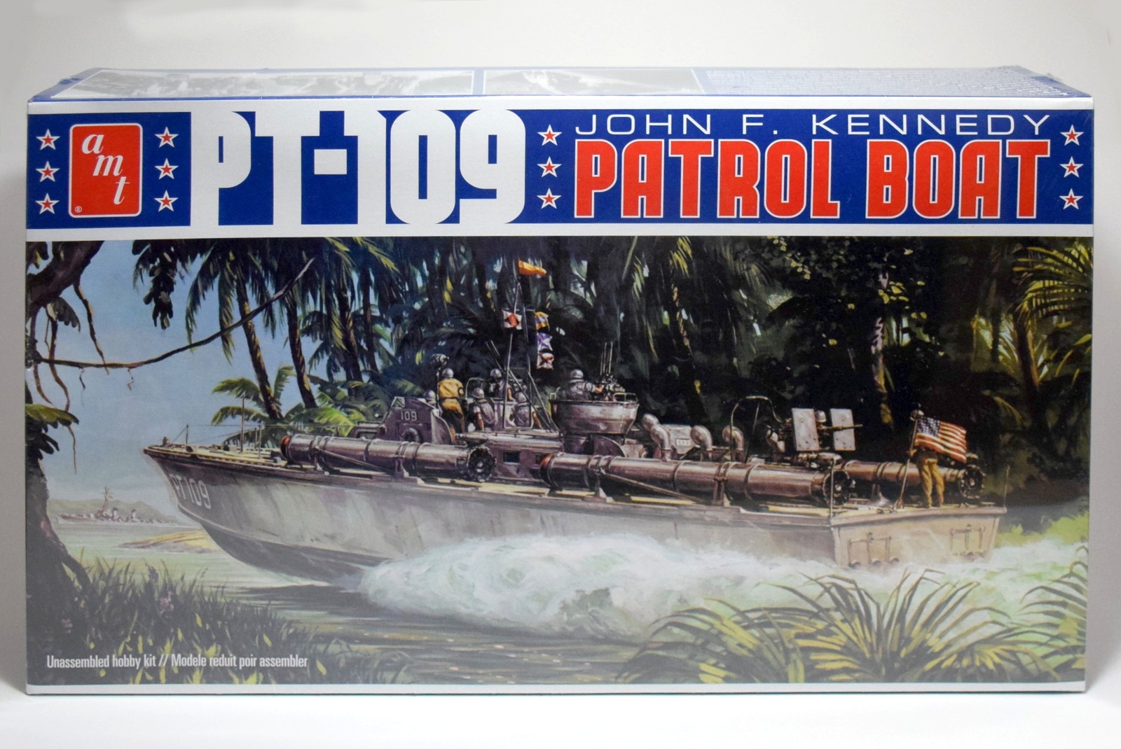 AMT 1233 1/64 Scale PT-109 John F Kennedy Patrol Boat Plastic Model Kit ...