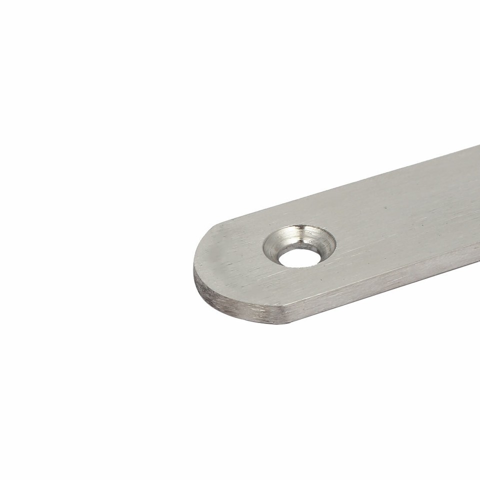 125mmx20mmx3mm Stainless Steel Half Round End Flat Fixing Mending ...