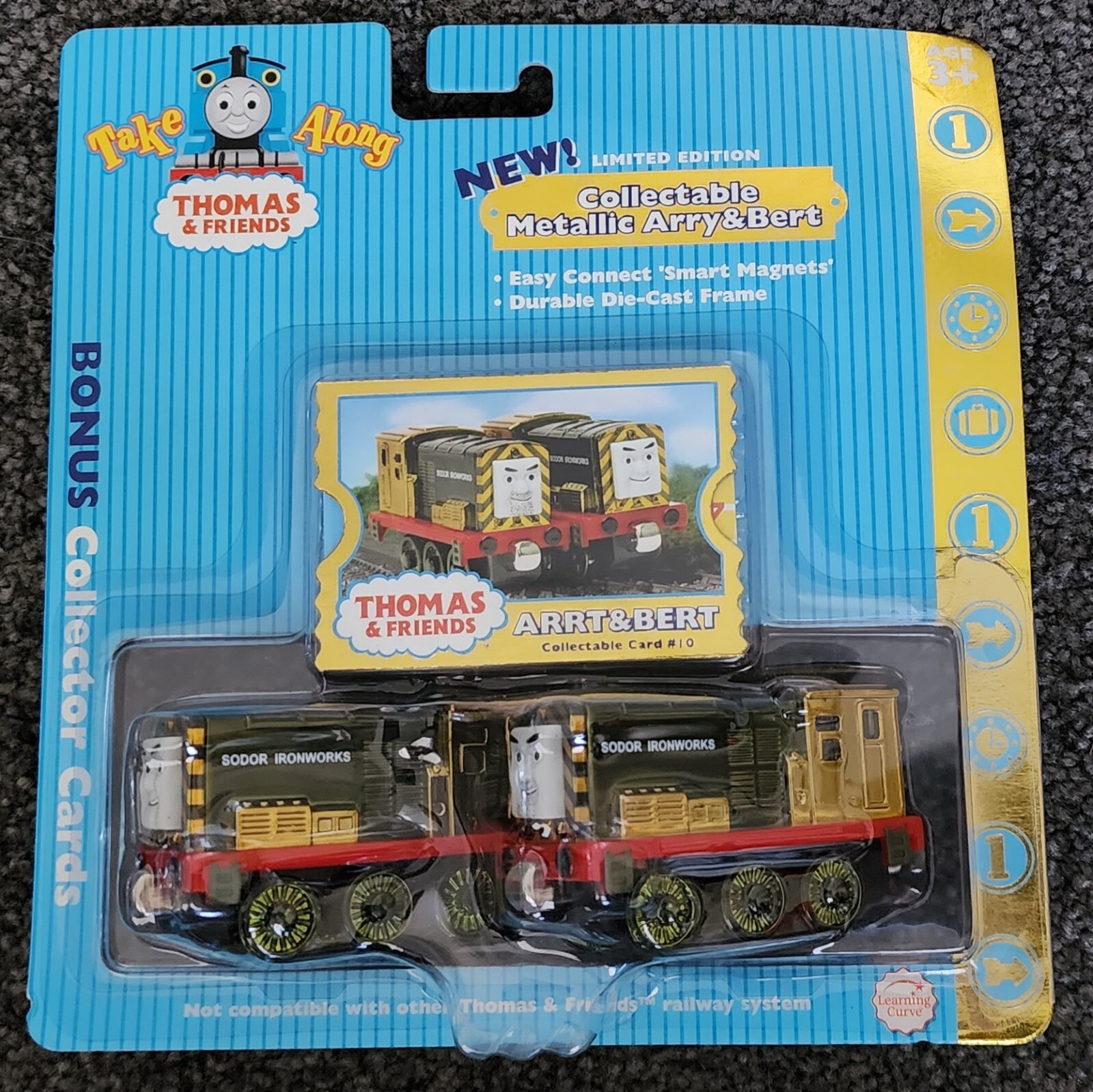 Thomas & Friends Take Along Limited Edition Metallic Gold Arry & Bert ...