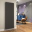Flat Panel Vertical Radiator Double Single Central Heating Rad Grey ...