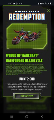Wow Mountain Dew Hateforged Blazecycle Digital Code World Of Warcraft ...