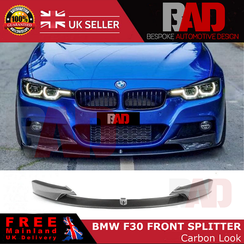BMW 3 SERIES F30 F31 M PERFORMANCE FRONT SPLITTER LIP CARBON LOOK 2012 ...