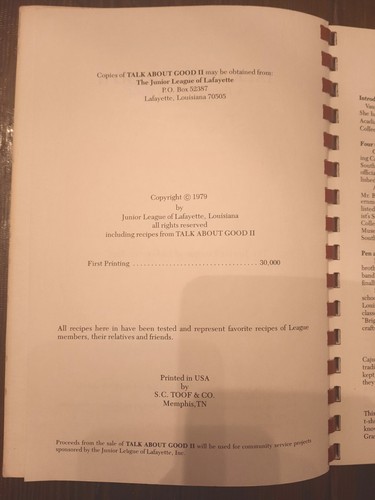 Talk About Good II Le Livre De Cuisine Des Acadiens Cookbook | eBay