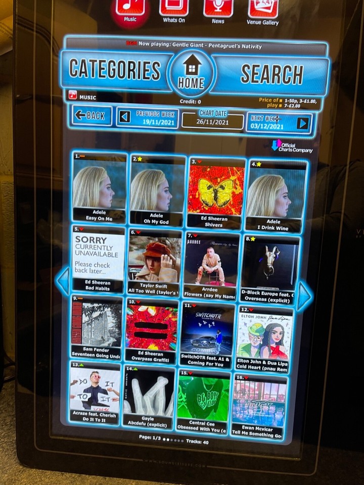 Venue Hub 32" Digital Pub jukebox by Sound Leisure. Exceptional design ...