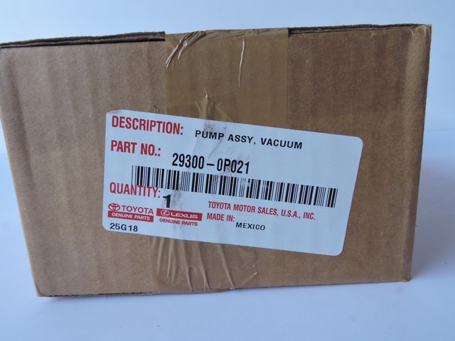 Toyota 29300-0p021 Vacuum Pump Fits Tacoma 2016 for sale online | eBay