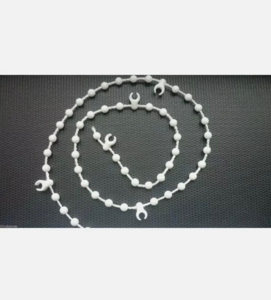 VERTICAL BLIND WEIGHTS & BOTTOM STABILISING CHAIN + HANGER REPAIR KIT ...