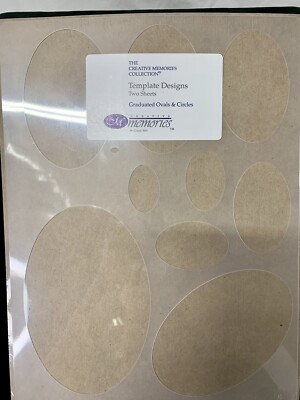 Creative Memories Template Designs Graduated Ovals & Circles 2 sheets ...