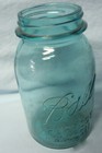 CANNING JAR - Blue Quart Jar Perfect Mason Jar with #2 on Bottom Good ...
