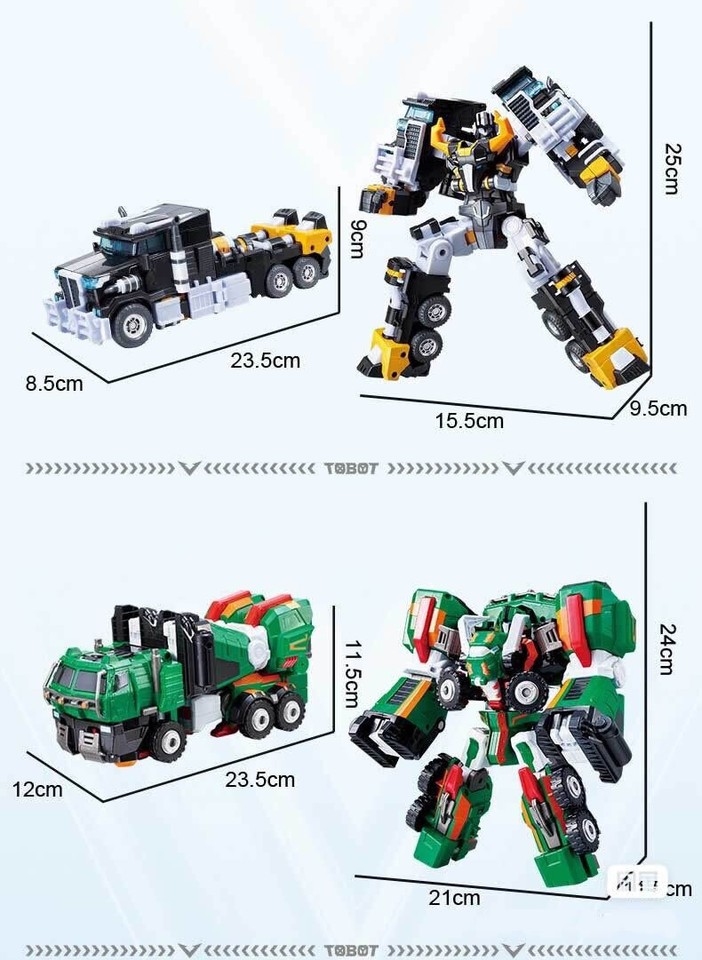 TOBOT V Galaxy Detectives Full Size Big Trail Big Beast Figure Combiner ...