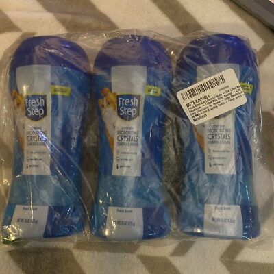 Fresh Step Cat Litter Deodorizing Crystals - Fresh Scent 3 Pack | eBay