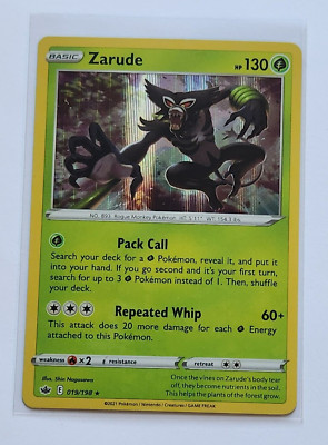 2021 POKEMON ZARUDE HOLO TRADING CARD | eBay