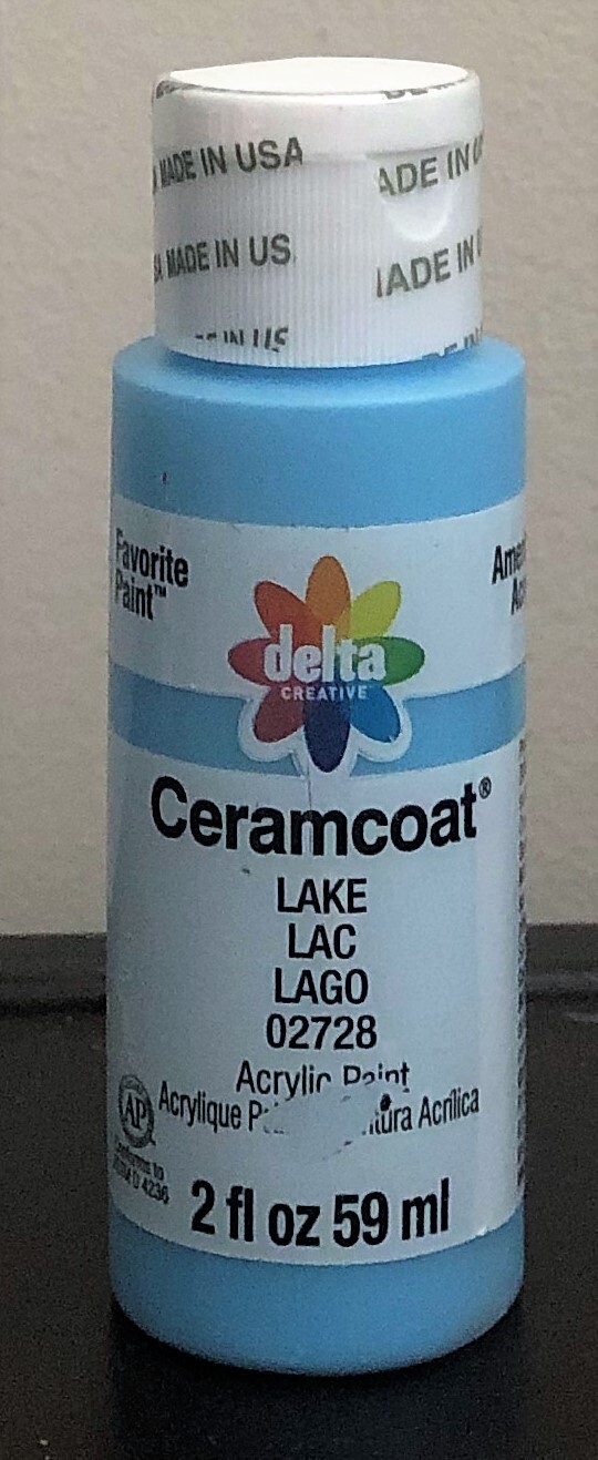 Delta Creative Ceramcoat Acrylic Paint 2oz Lake Blue - Semi-Opaque | eBay