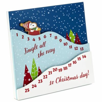 Snoopy Christmas Hallmark Peanuts Advent Countdown Calendar Sledding ...