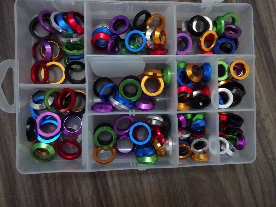 6-140pc OEM Rod Building Wrapping Aluminum colored Winding checks Kit ...